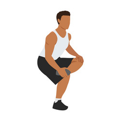 Standing Hamstring Stretch Vector Images (74)