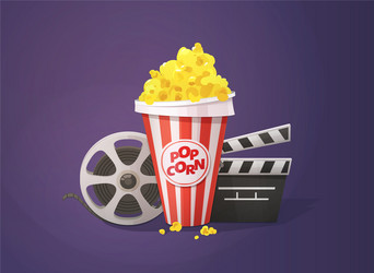 Cinema movie object Royalty Free Vector Image - VectorStock