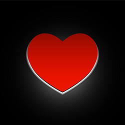 Big glowing heart valentines day background Vector Image