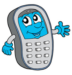 Cute telephones Royalty Free Vector Image - VectorStock