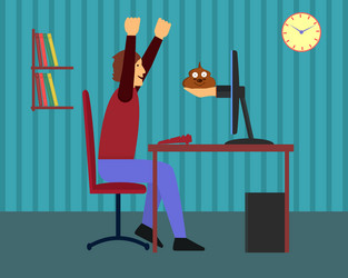 Hand holding poop Royalty Free Vector Image - VectorStock