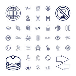 22 round icons Royalty Free Vector Image - VectorStock