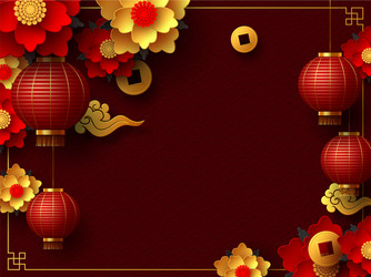 Blank chinese new year background Royalty Free Vector Image