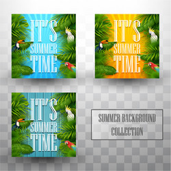 Tropical beach background Royalty Free Vector Image