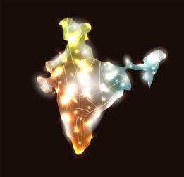 Map India Glowing Vector Images (over 140)