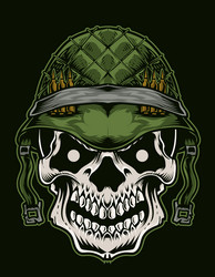 Skull army logo Royalty Free Vector Image - VectorStock