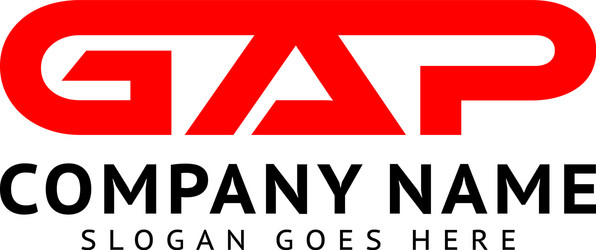 Initial letter gap logo template design Royalty Free Vector