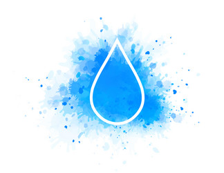 Blue water splash Royalty Free Vector Image - VectorStock