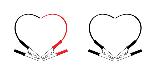 Jumper cable or lead for car booster Royalty Free Vector