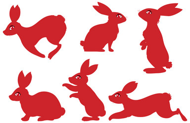Red Rabbit Cartoon Vector Images (over 4,400)