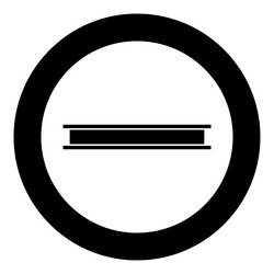Steel beam i-beam icon in circle round black Vector Image