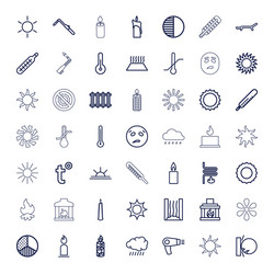 Heat icons Royalty Free Vector Image - VectorStock