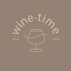 Wine time lettering Royalty Free Vector Image - VectorStock