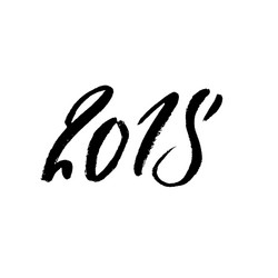 New 2018 year lettering Royalty Free Vector Image
