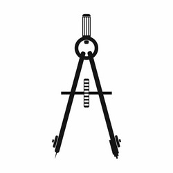 Science compass divider game pixel art Royalty Free Vector