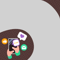 Hand holding mobile phone pressing application Vector Image