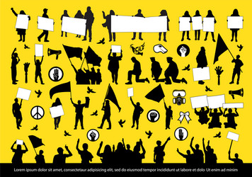 Protest Silhouettes Vector Images (over 9,300)