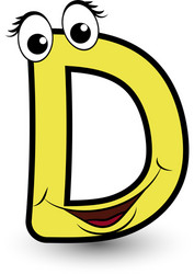 Funny hand drawn cartoon styled font colorful Vector Image