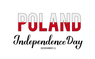 Welcome to poland lettering in polish Royalty Free Vector