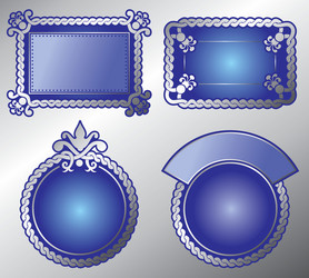 Ornate label Royalty Free Vector Image - VectorStock