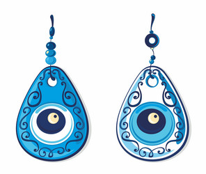 Greek Blue Evil Eye Turkish Traditional Vector Images (over 600)