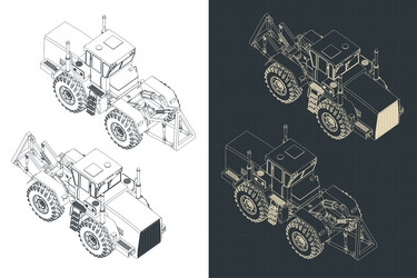 Tractor Blueprint Vector Images (over 810)