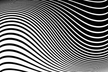 Wavy lines pattern with 3d and motion effect Vector Image