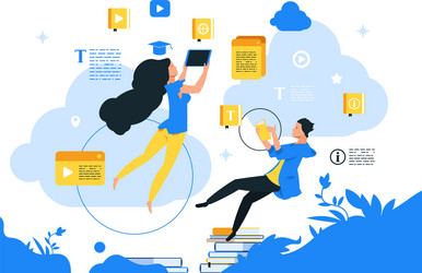 Education and knowledge concept Royalty Free Vector Image