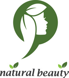 Natural beauty woman template Royalty Free Vector Image