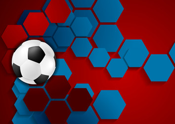 Bright blue football background Royalty Free Vector Image