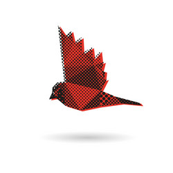 Bird abstract isolated Royalty Free Vector Image