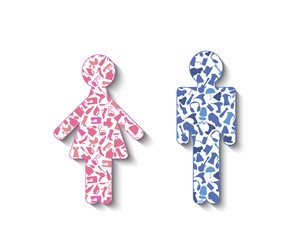 Blue abstract network background with globe amd Vector Image