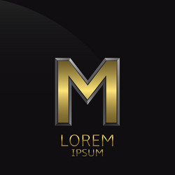 M Golden Logo Vector Images (over 5,000)