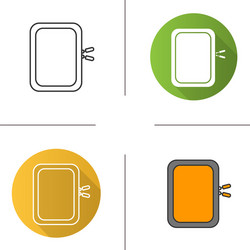 Action camera in protection case icon Royalty Free Vector