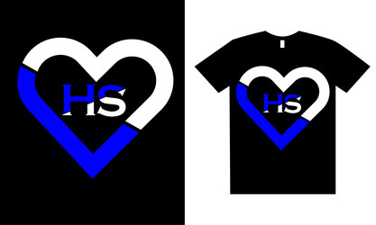 Hs logo Royalty Free Vector Image - VectorStock