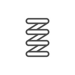 Realistic 3d metal spiral spring Royalty Free Vector Image