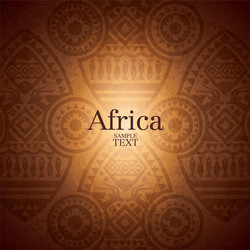 African background design Royalty Free Vector Image