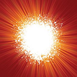 Abstract sun with question mark as line drawing Vector Image