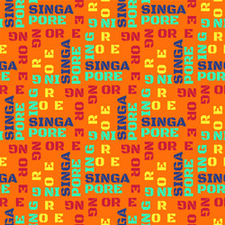 Singapore pattern seamless design Royalty Free Vector Image