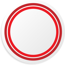 Blank empty circle shape design element Royalty Free Vector