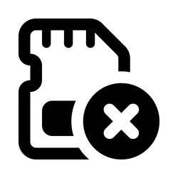 Eject sd card from device for safe removal Vector Image