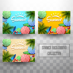 Tropical beach background Royalty Free Vector Image
