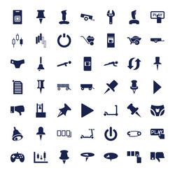 Push icons Royalty Free Vector Image - VectorStock