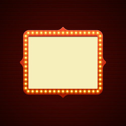 Brightly theater glowing retro cinema neon Vector Image