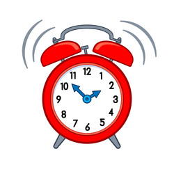 Cartoon alarm clock Royalty Free Vector Image - VectorStock