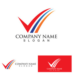 Check mark logo Royalty Free Vector Image - VectorStock