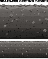 Underground layers of earth seamless ground Vector Image