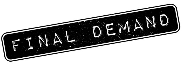 Final demand rubber stamp Royalty Free Vector Image
