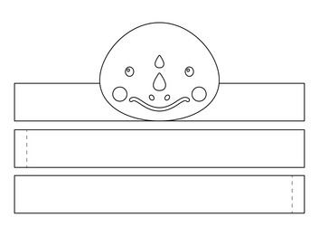 Printable iguana paper crown diy cut party ribbon Vector Image