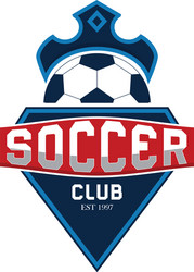 Soccer college logo Royalty Free Vector Image - VectorStock